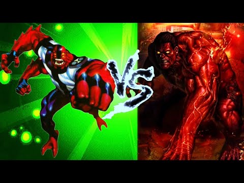 RED HULK vs FOUR ARMS (BEN 10) - Epic Supercut Battle!