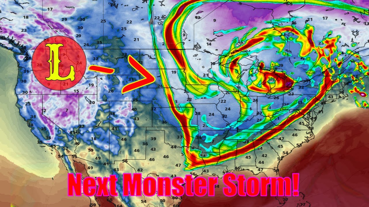 2 Monster Storms Bringing Arctic Temperatures & Severe Weather Forecast ...