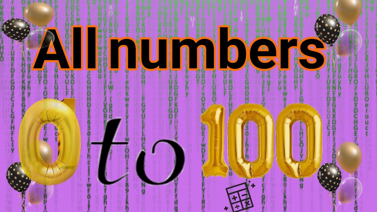 Numbers from 0 to 100 in Spanish| números del 0 al 100 #tutorial # ...
