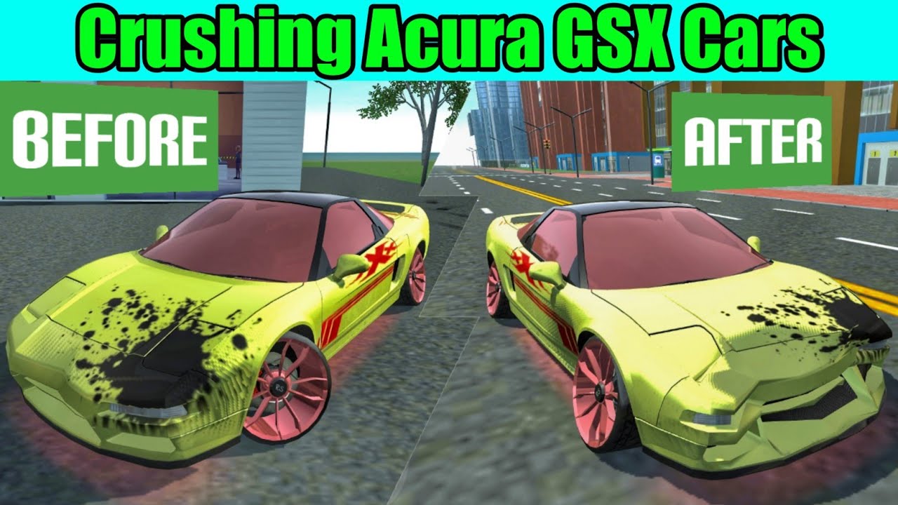Car Simulator 2 | Crushing Acura GSX Cars | Android Gameplay - YouTube