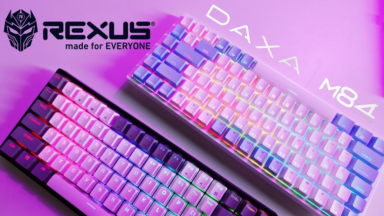 Keyboard dengan TRIPLE CONNECTION | Rexus Daxa M84 Ultimate - YouTube