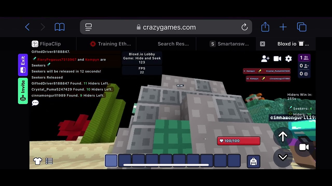 Blox id io in crazy game - YouTube