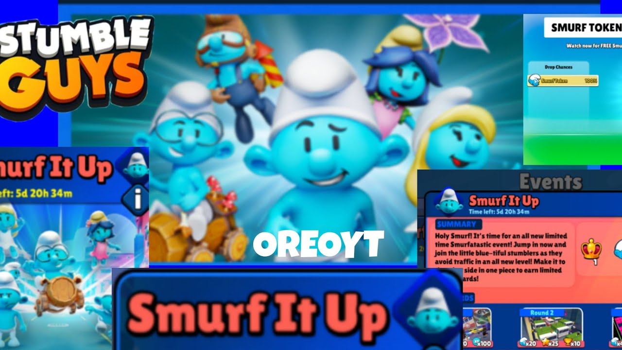 STUMBLE GUYS NEW UPDATE SMURFS #stumbleguys #gameplay - YouTube