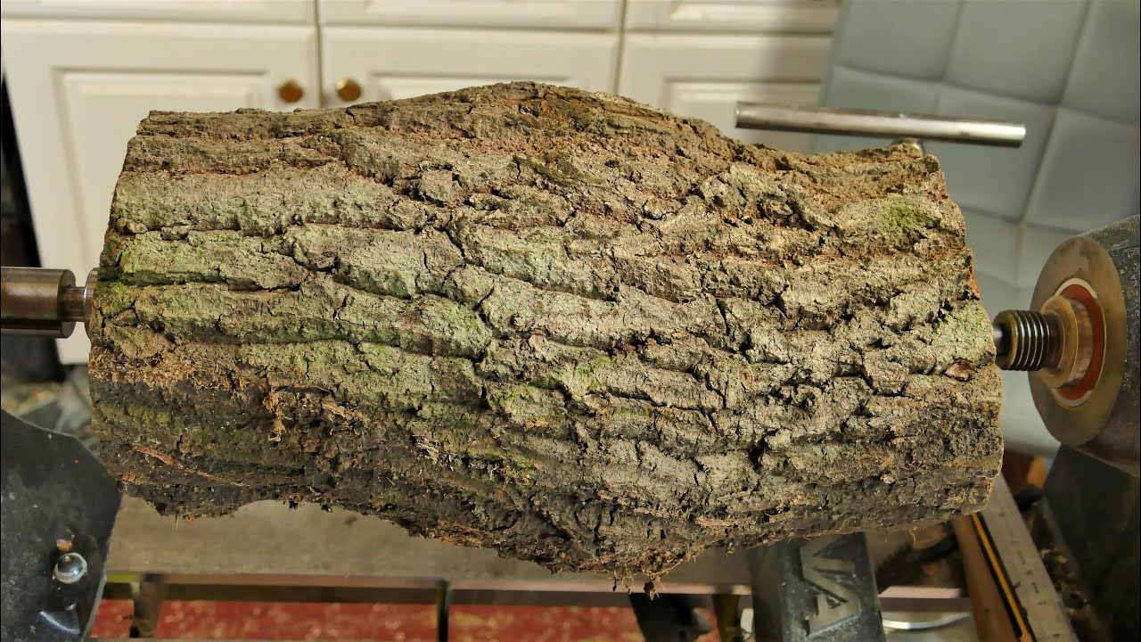 Woodturning - A Giant Oak Log - YouTube
