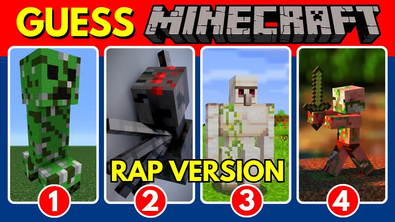 Epic Minecraft Character Quiz – RAP Edition! 🎤 Guess the Voices! - YouTube