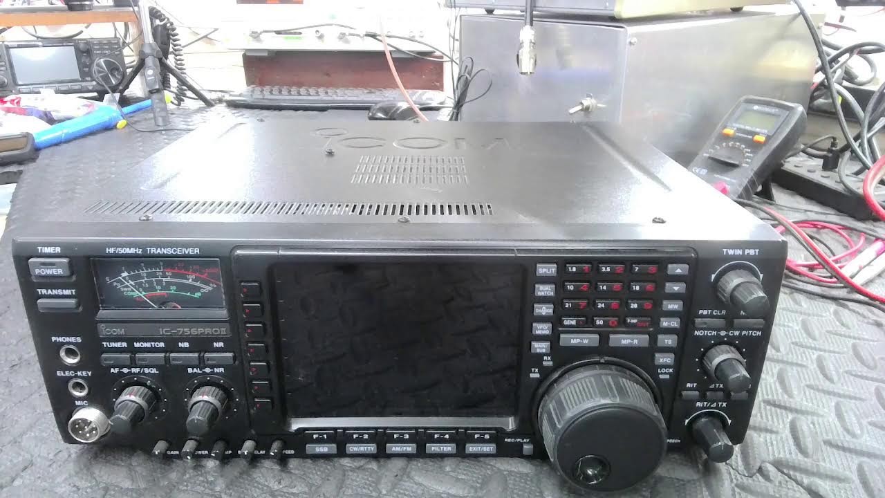 ICOM 756PROII REPAIRED - YouTube