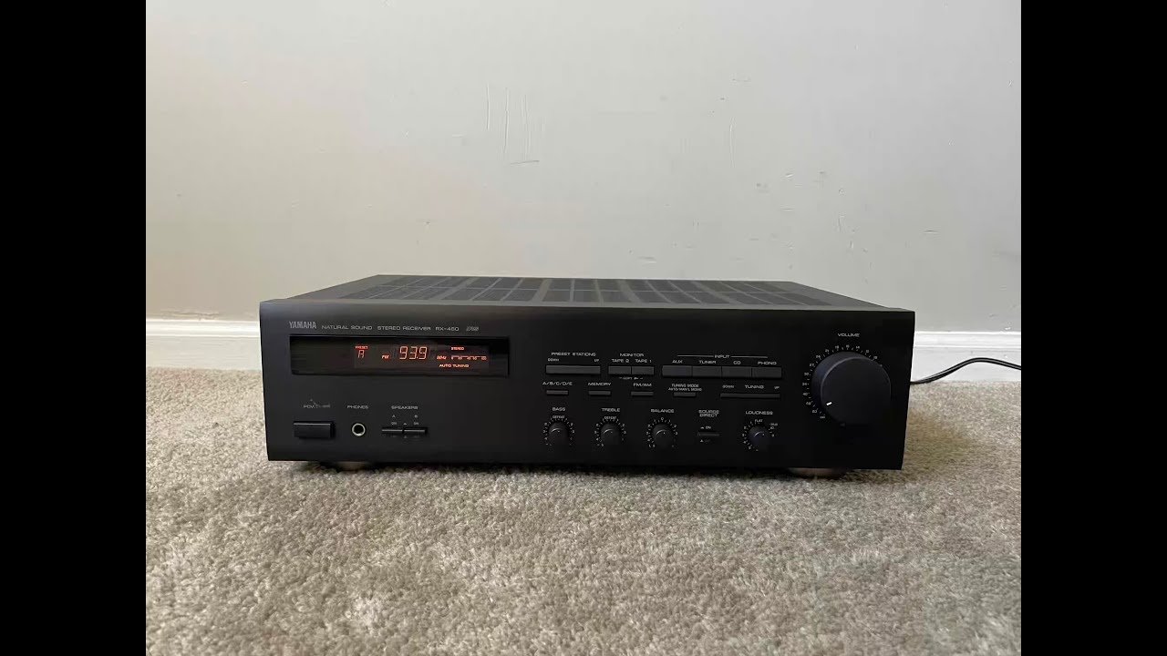 Yamaha RX-460 Home Stereo Audio AM FM Receiver - YouTube