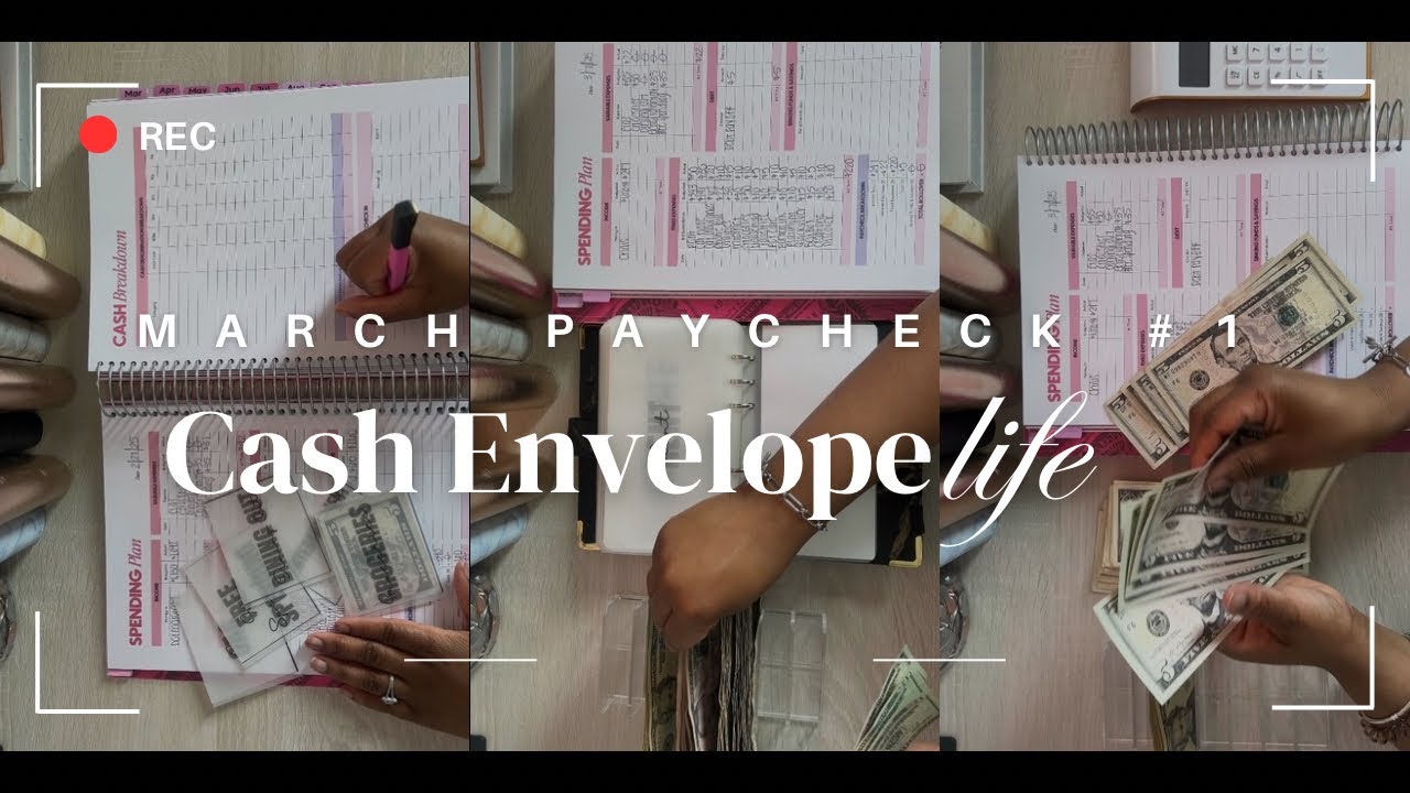 MARCH PAYCHECK #1 | WEEKLY CASH STUFFING | BUDGETING WITH TY - YouTube