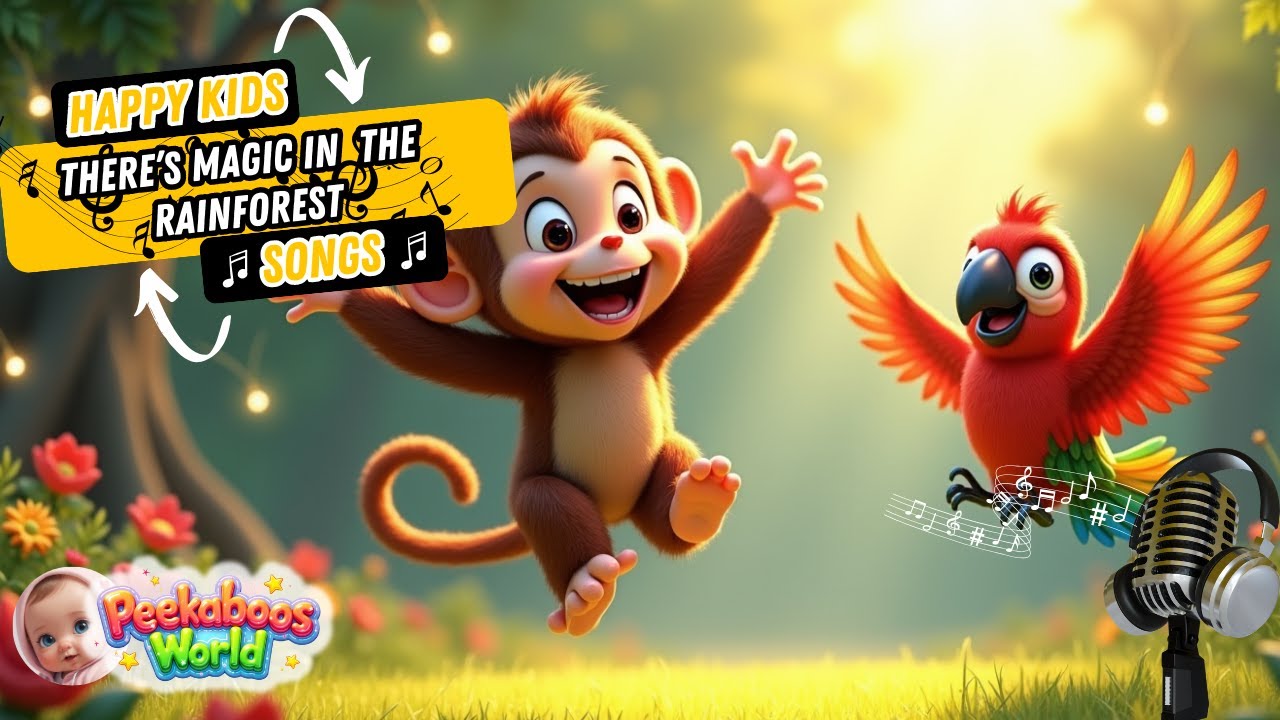 🦜 There’s Magic in the Rainforest! Fun Jungle Song for Kids 🎶🌴 - YouTube