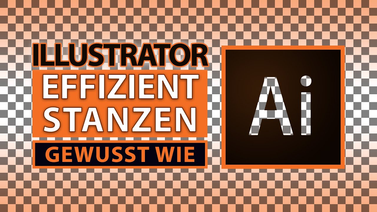 Stanzen mit Illustrator – so geht es schnell und effizient - YouTube