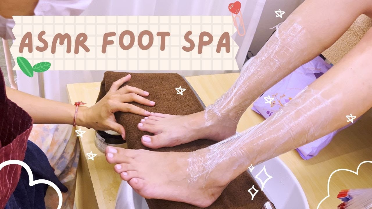 Foot Pampering | ASMR Pedicure spa & Foot scrub - YouTube