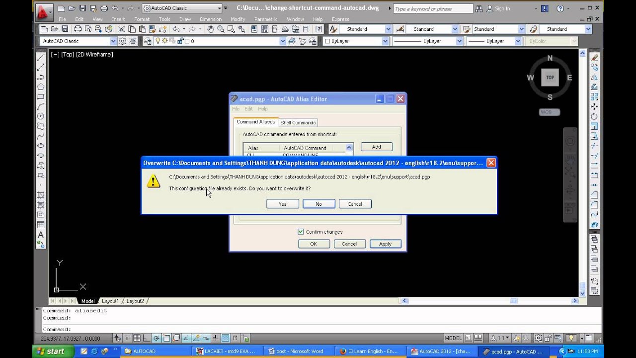 Edit Shortcut Command In AutoCAD 2012 YouTube edit-shortcut-command-in-autocad-2012-youtube