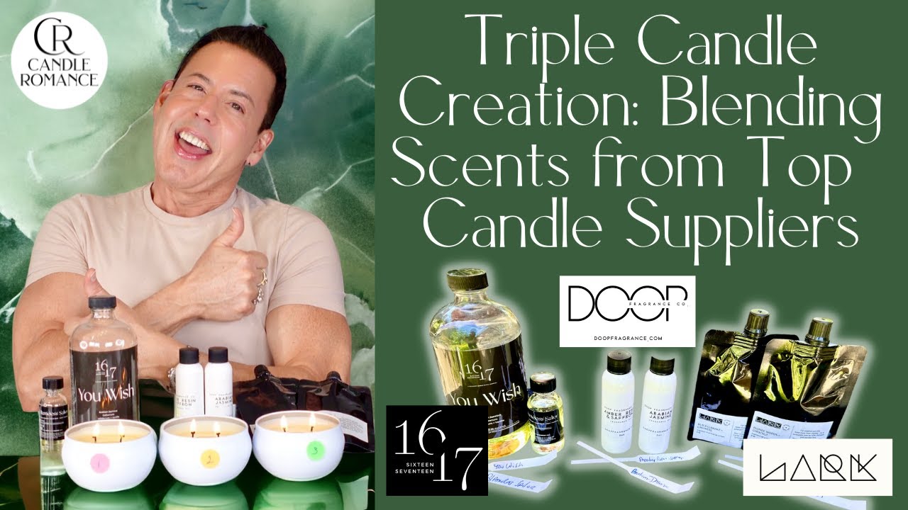 Triple Candle Creation: Blending Scents from Top Candle Suppliers - YouTube