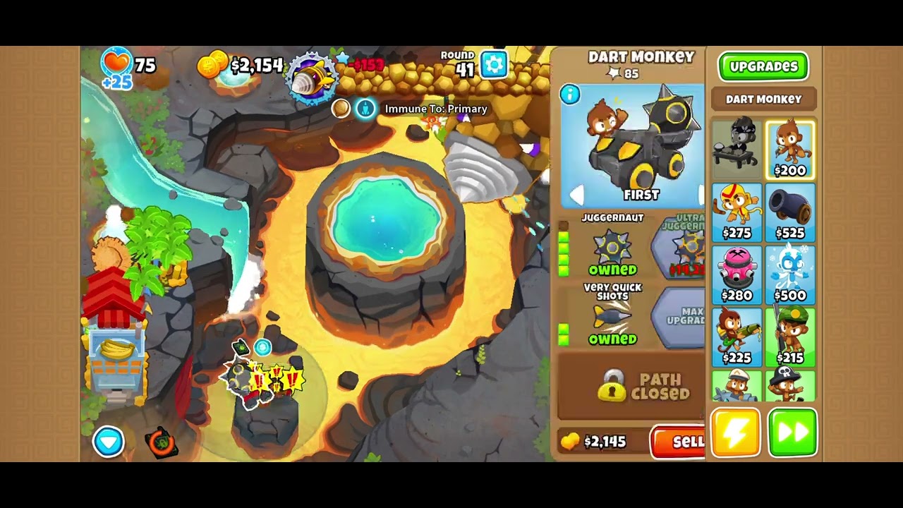 BTD6 Boss Bloon Event Dreadbloon the Armored Behemoth Sulfur Springs ...