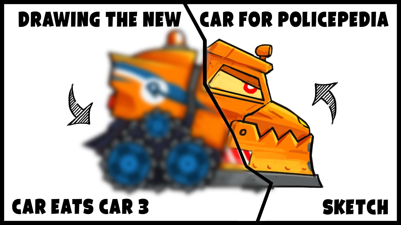 Drawing The New Car For Policepedia Car Eats Car 3 YouTube drawing-the-new-car-for-policepedia-car-eats-car-3-youtube
