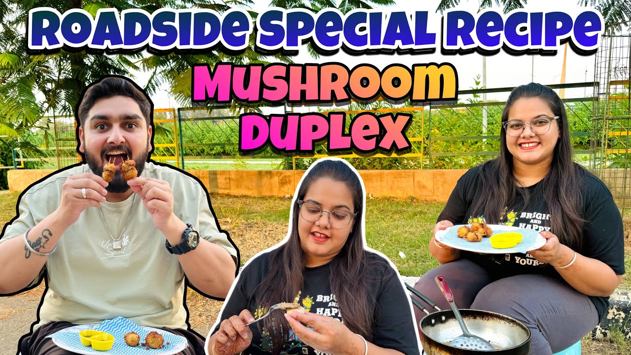 Roadside Cheese Mushroom Duplex Recipe | Juicy & Crispy Snacks 😋 | Amanjass Vlogs | - YouTube
