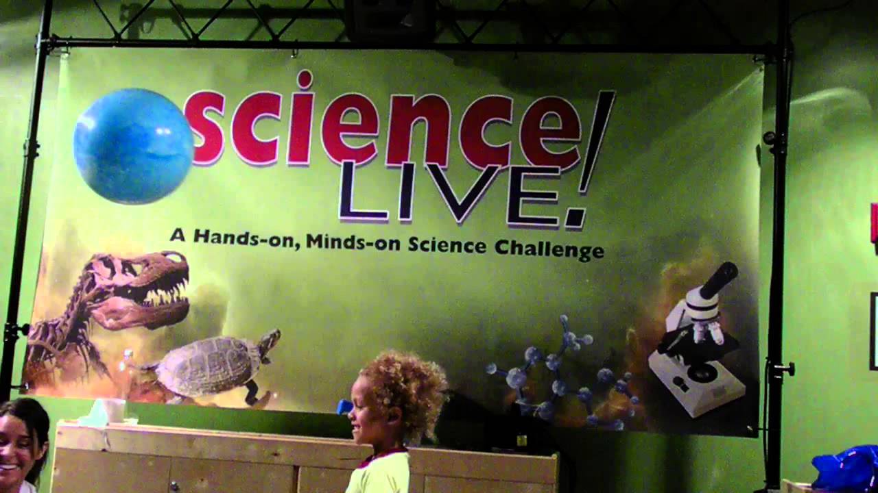 Levi helps out at Science Live at the Orlando Science Center - YouTube