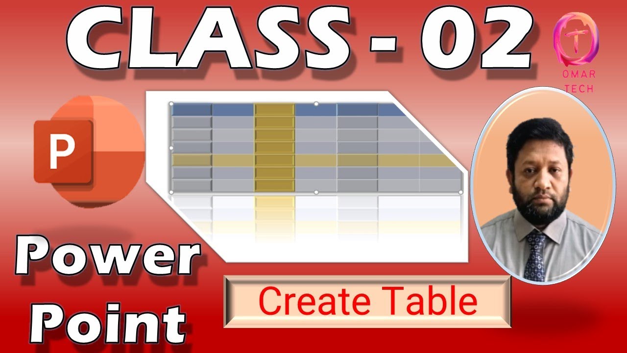 2. Table Design Using MS Power Point || Create Power Point Table - YouTube