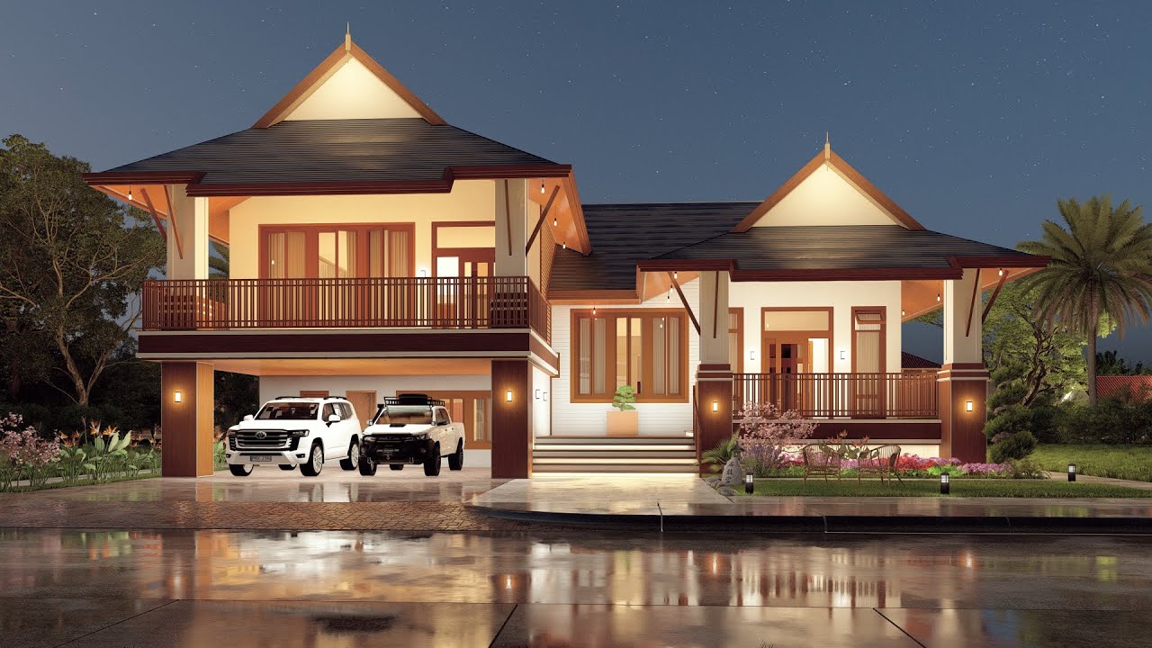 Asian Village Traditional House - YouTube