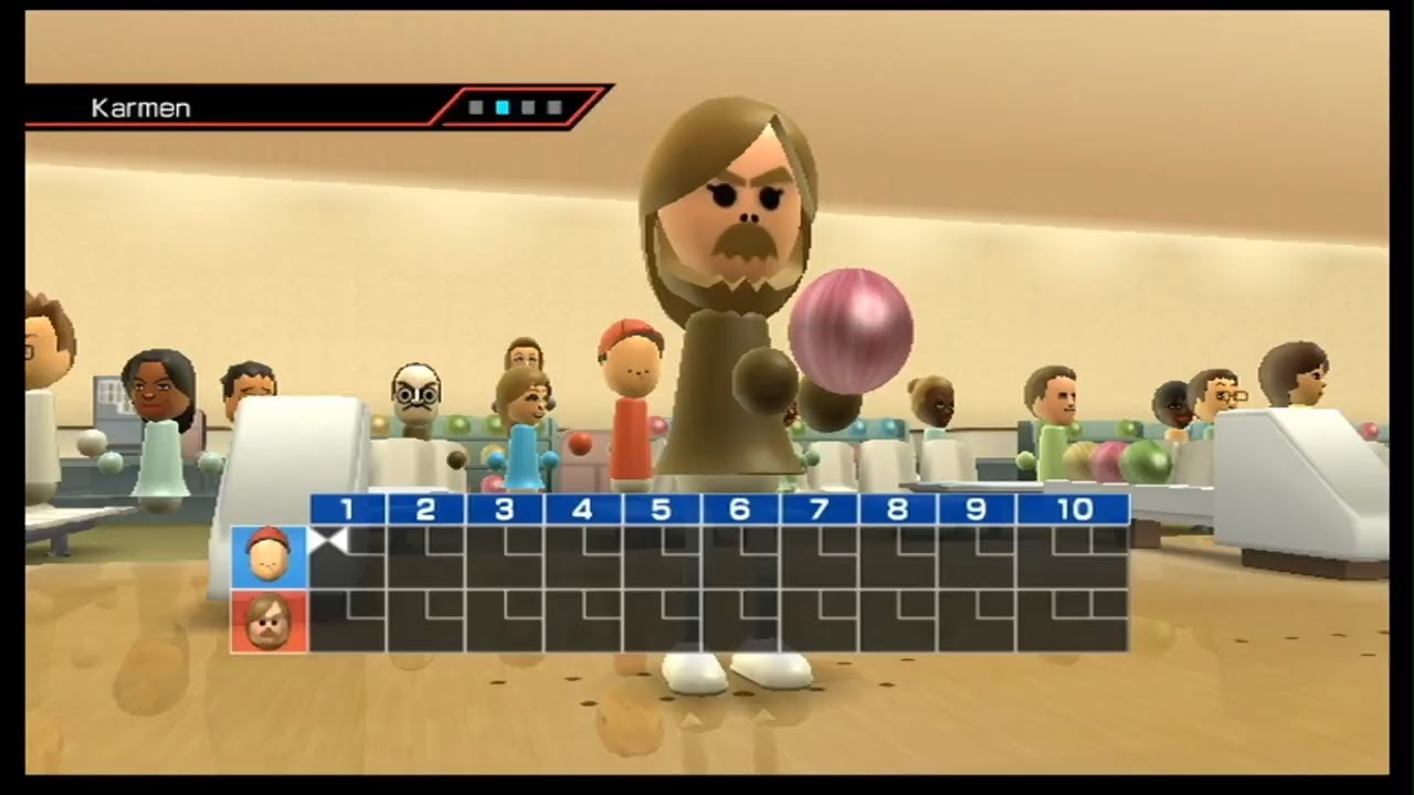 Pii Wii vs Karmen In Wii Sports Bowling - YouTube