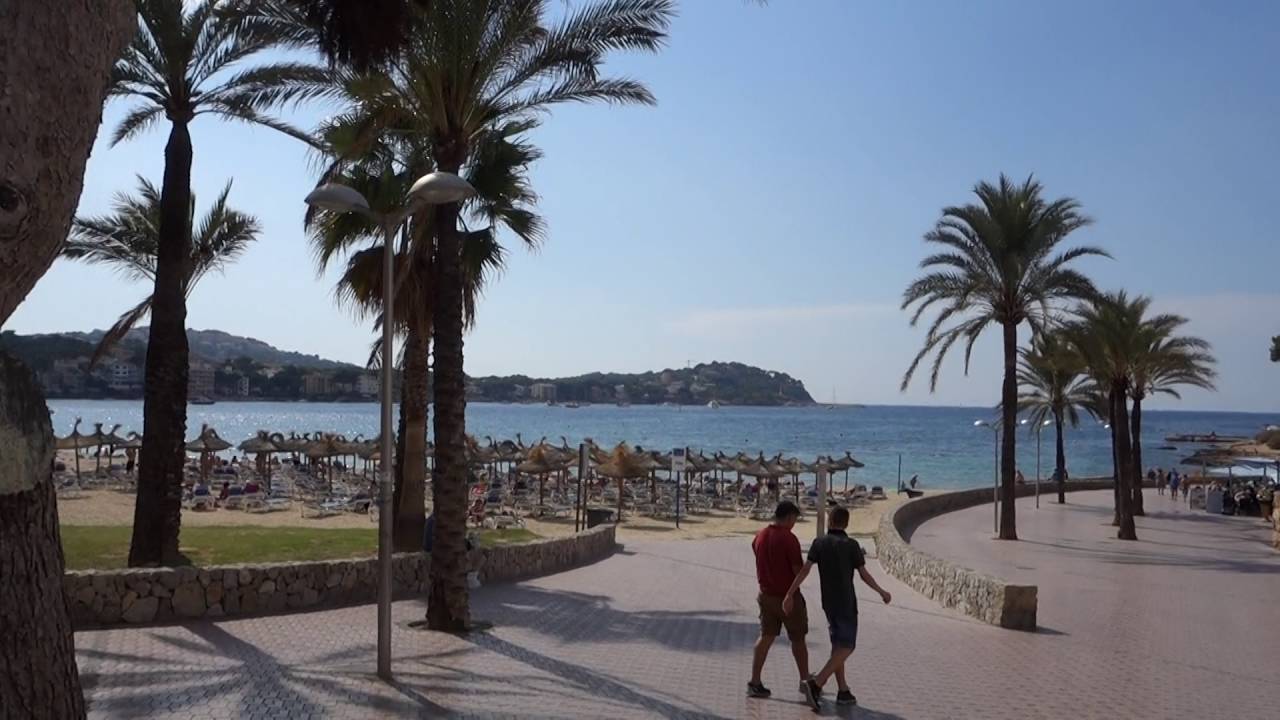 Walk around Santa Ponsa, Mallorca 2016 - YouTube