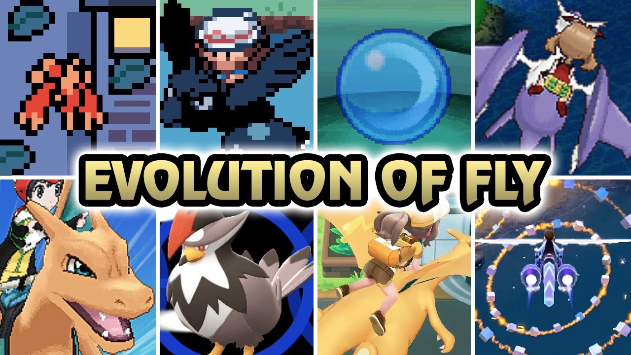 Evolution of Using Fly in Pokémon (1996 - 2024) - YouTube