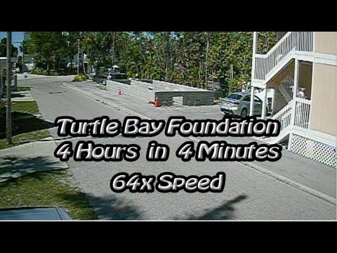4 Minute Video of construction of the foundation for the new Turtle Bay ...