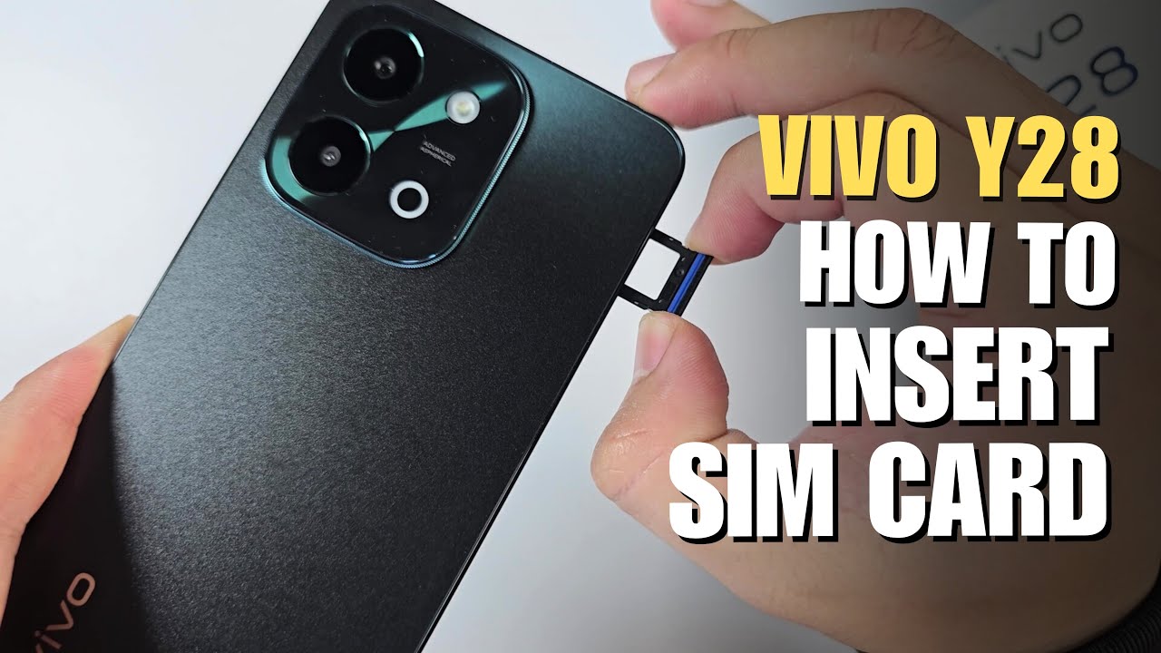 How to Install a SIM Card to Vivo Y28 - YouTube