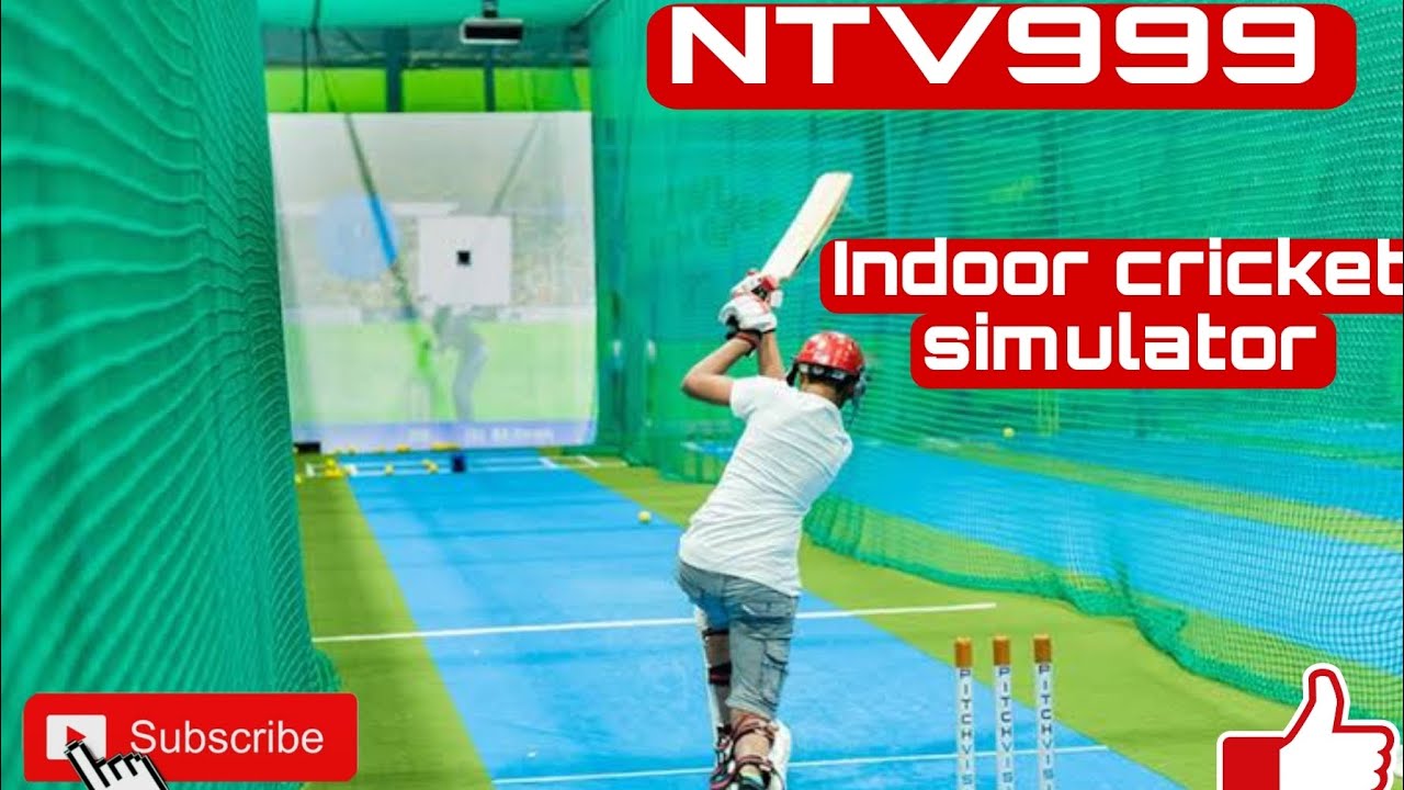 Indoor cricket simulator with #NTV999 just for entertainment #part 3 - YouTube