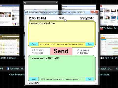 How to Convert your text in a JEJEMON way using JEJEROBOT - YouTube