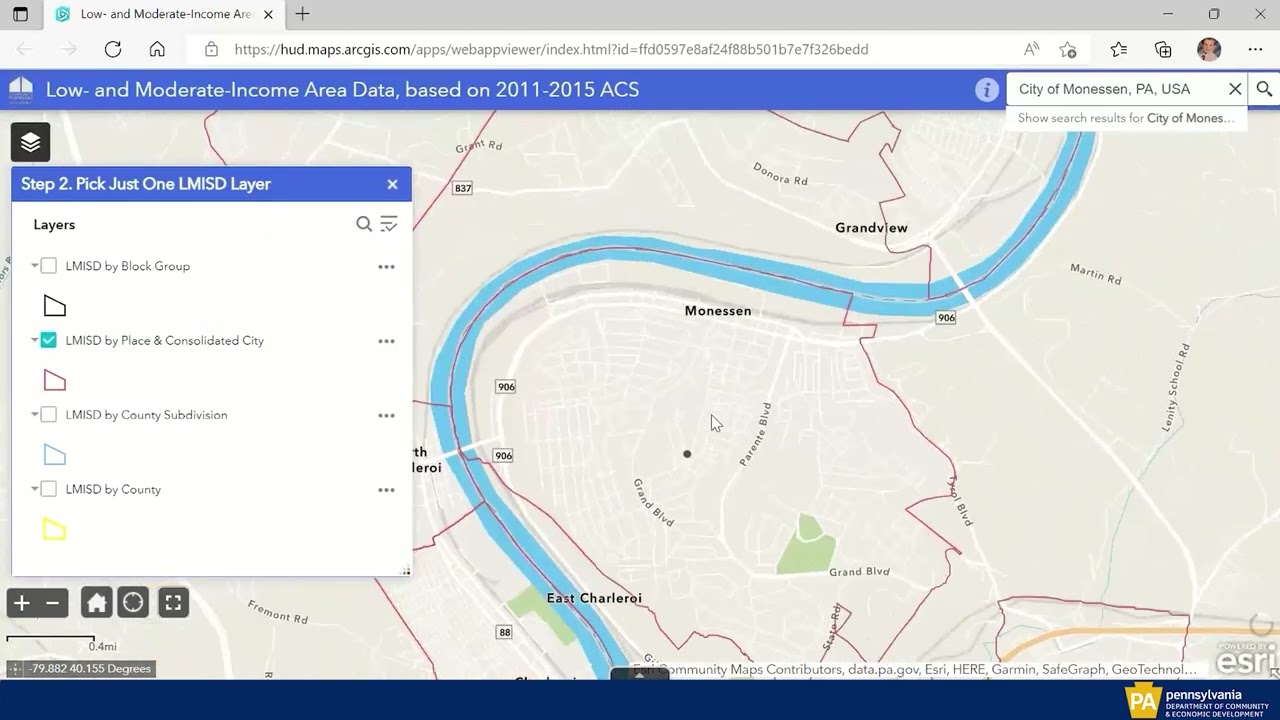 HUD's ACS Mapping Tool for the CDBG PA Program - YouTube