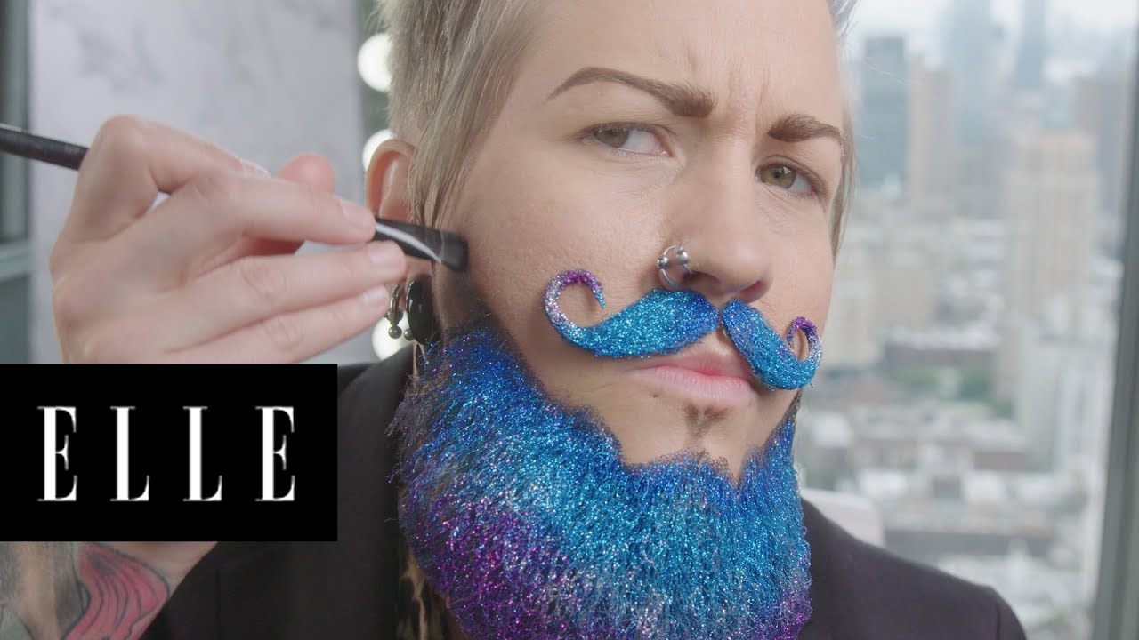 Watch Drag King Spikey Van Dykey's AMAZING Transformation | ELLE - YouTube