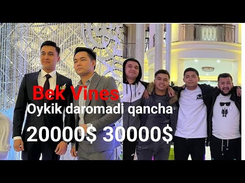 Bek Vines biografiyasi va reklama narxlari oyiga 20 000$ 30 000 ...