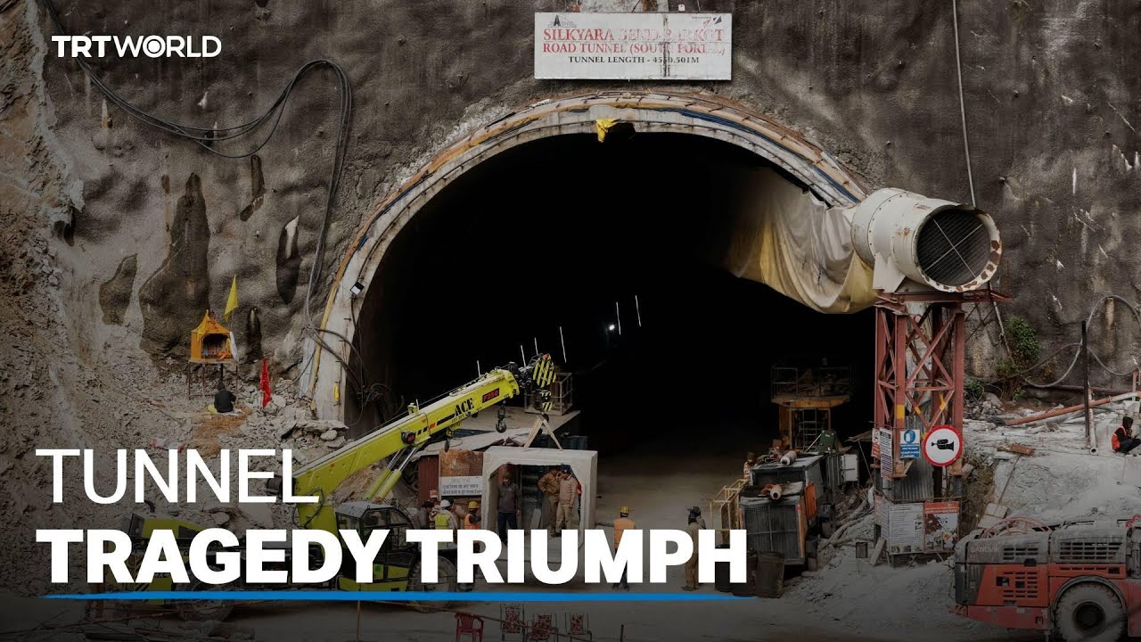 41 workers rescued after weeks trapped in collapsed tunnel in India ...