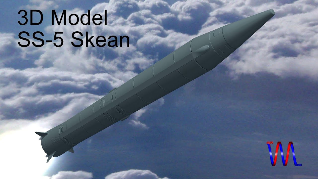 3D Model: Russian SS-5 Skean Missile - YouTube