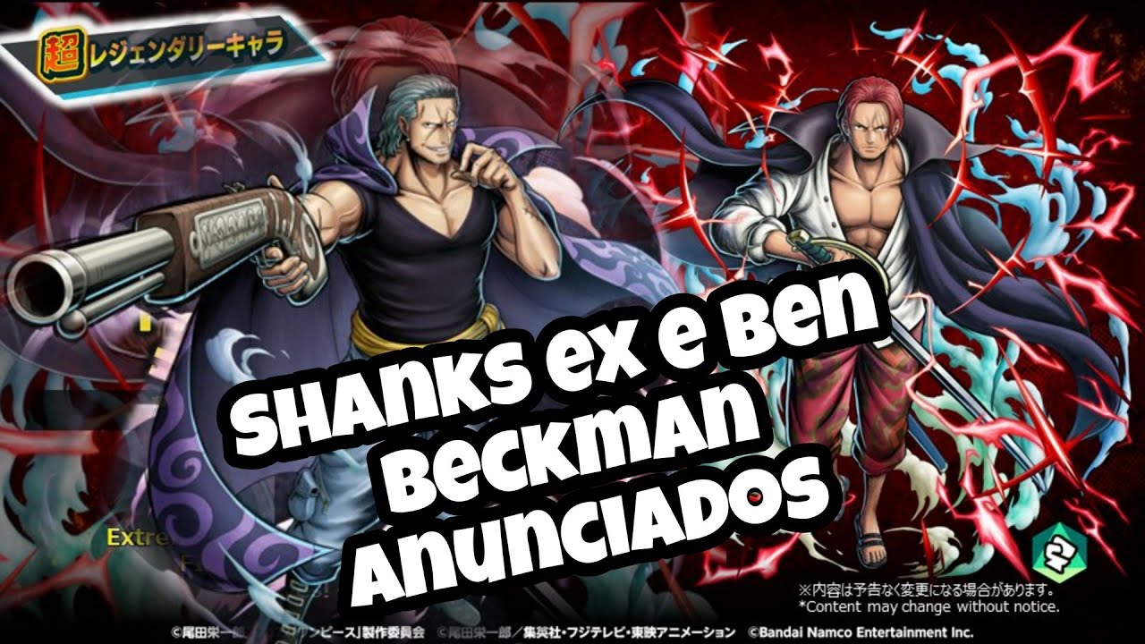 Shanks Ex e Ben Beckman Bounty Festival! Os Piratas Ruivo Chegaram ...