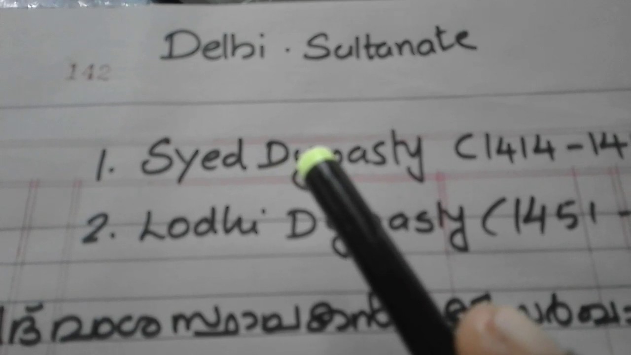 Delhi Sultanate | Syed & Lodhi Dynasty | PSCAM - YouTube
