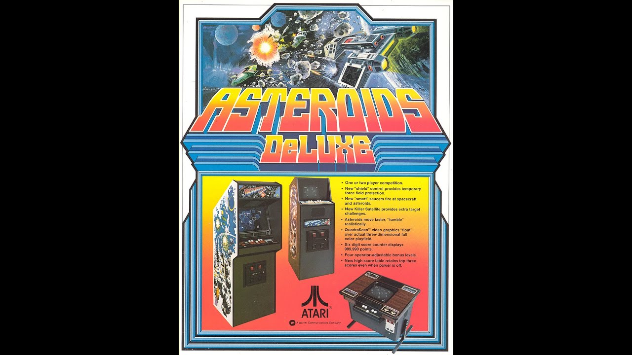 Asteroids Deluxe Quick Play - Arcade Mame - YouTube