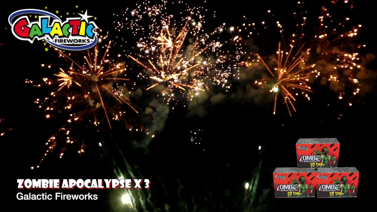 Zombie Apocalypse x 3 By Galactic Fireworks - YouTube