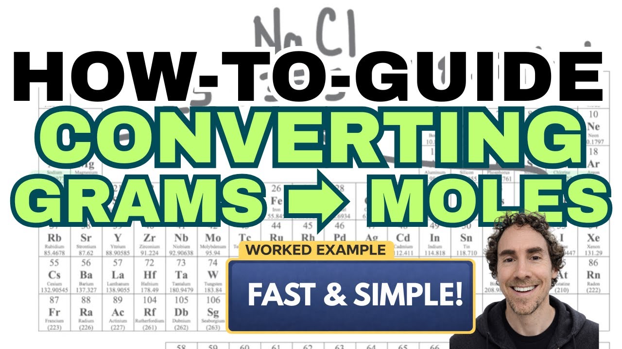 Chemistry Homework FAST | Converting Grams to Moles - YouTube