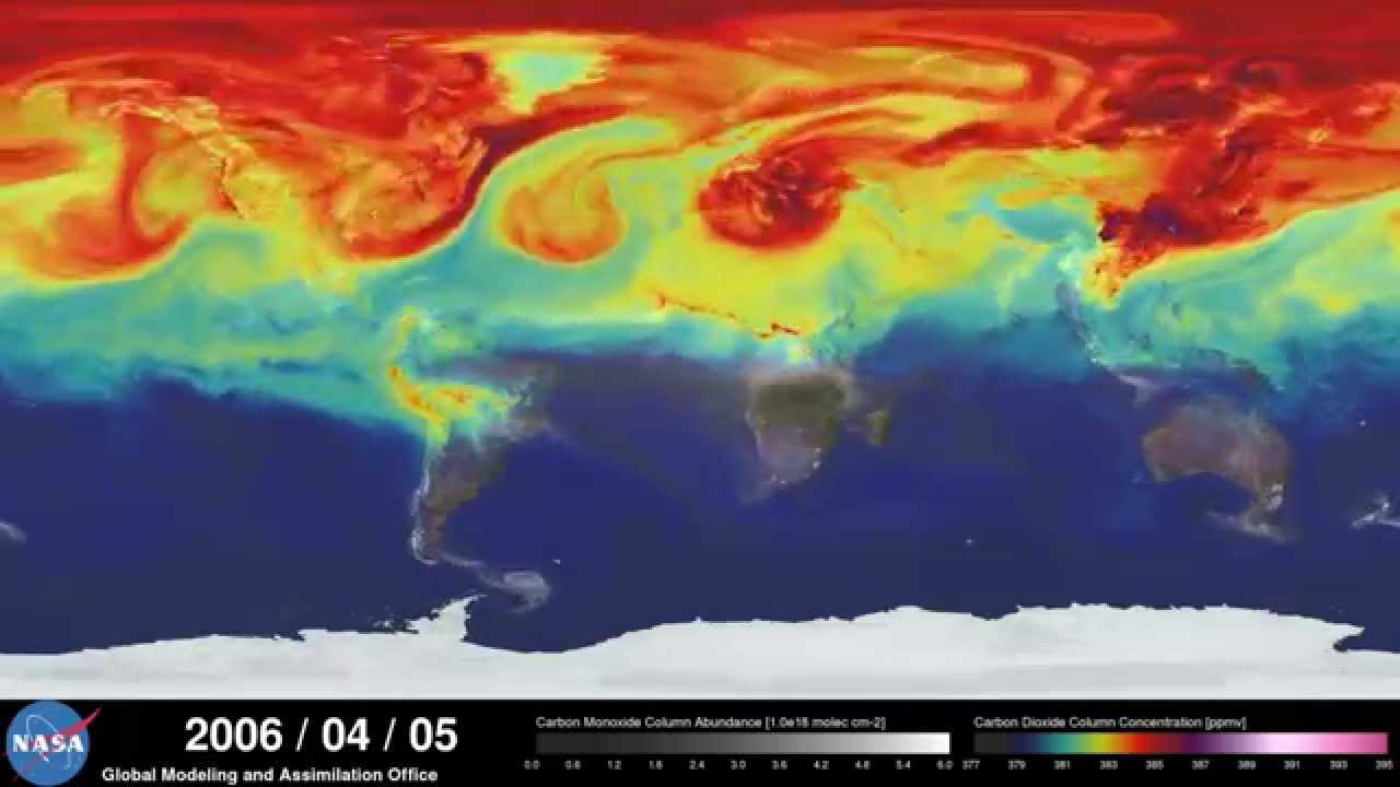 NASA - A Year in the Life of Earth's CO2 - YouTube