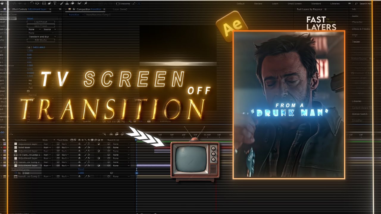 TV SCREEN OFF TRANSITION | After Effects Tutorial | 2026. - YouTube