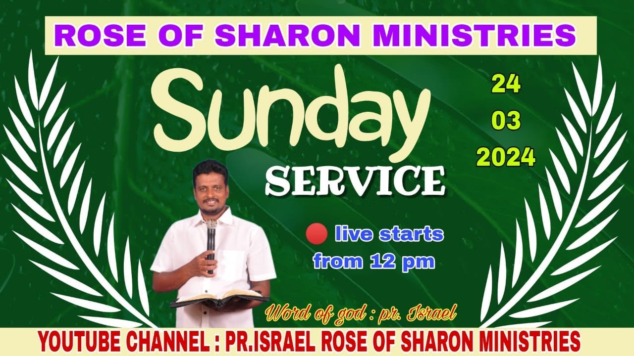 🔴 PR.ISRAEL _ ROSE OF SHARON MINISTRIES SUNDAY SERVICE 24-03-2024 - YouTube