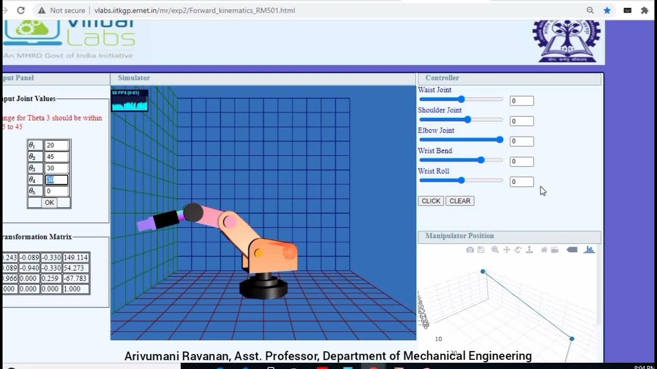 B19MEO501-ROBOTICS UNIT-IV ROBOT KINEMATICS AND ROBOT PROGRAMMING - YouTube