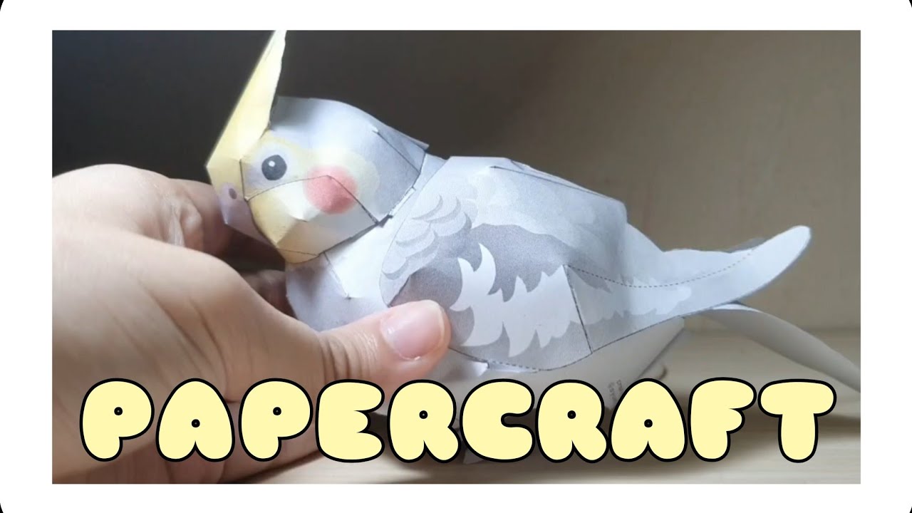 Papercraft Burung Cockatiel - Theresa E. - YouTube