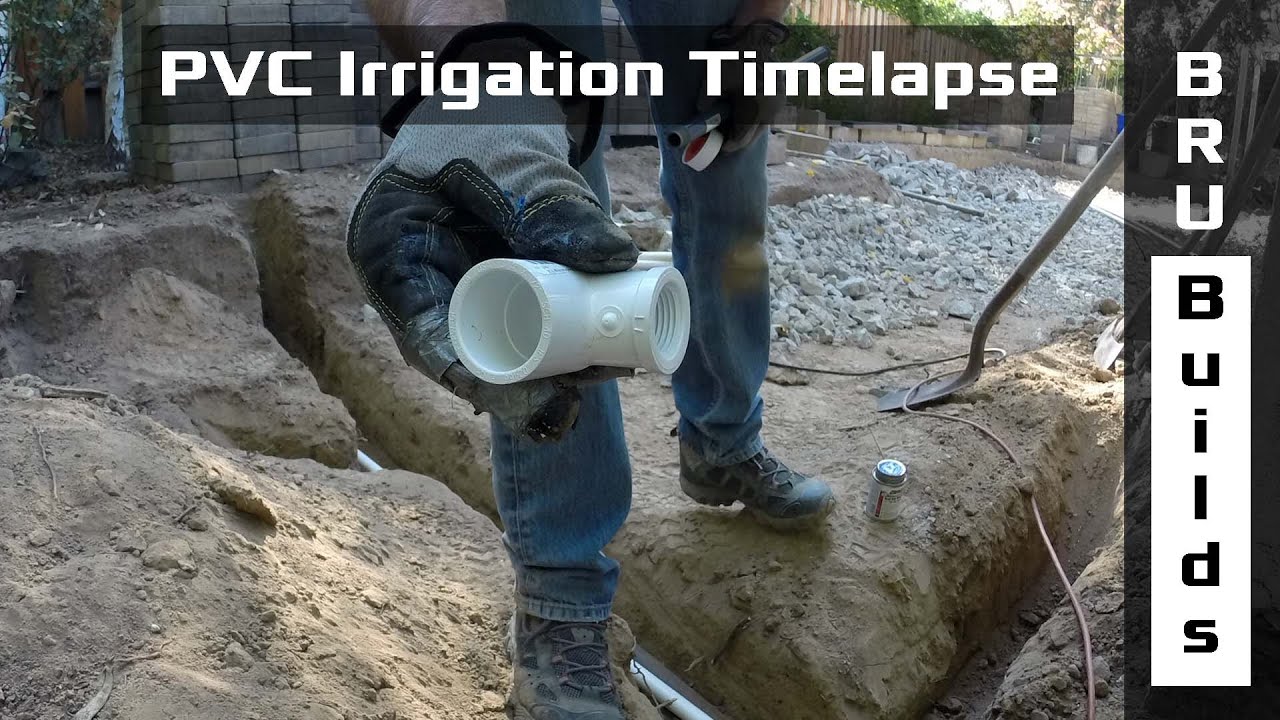 Installing PVC Irrigation - Timelapse - YouTube