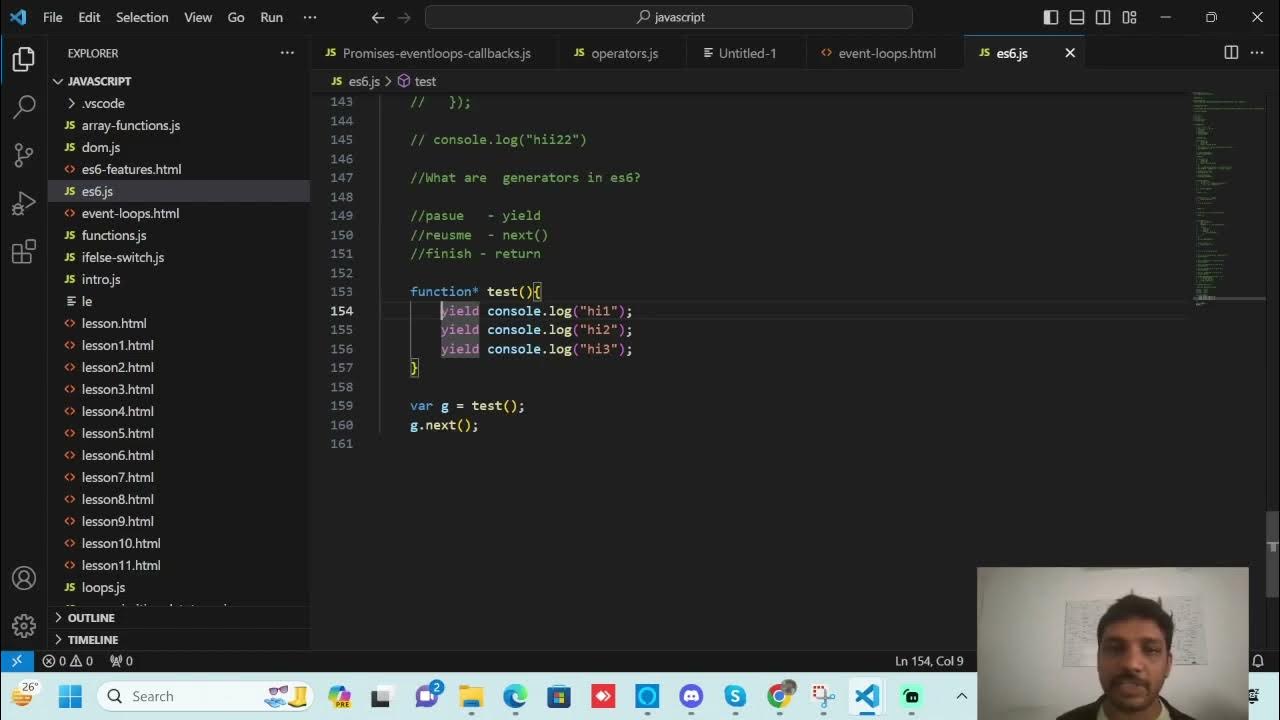 #javascript #es6 What are generators in JavaScript? | ES6 Feature - YouTube