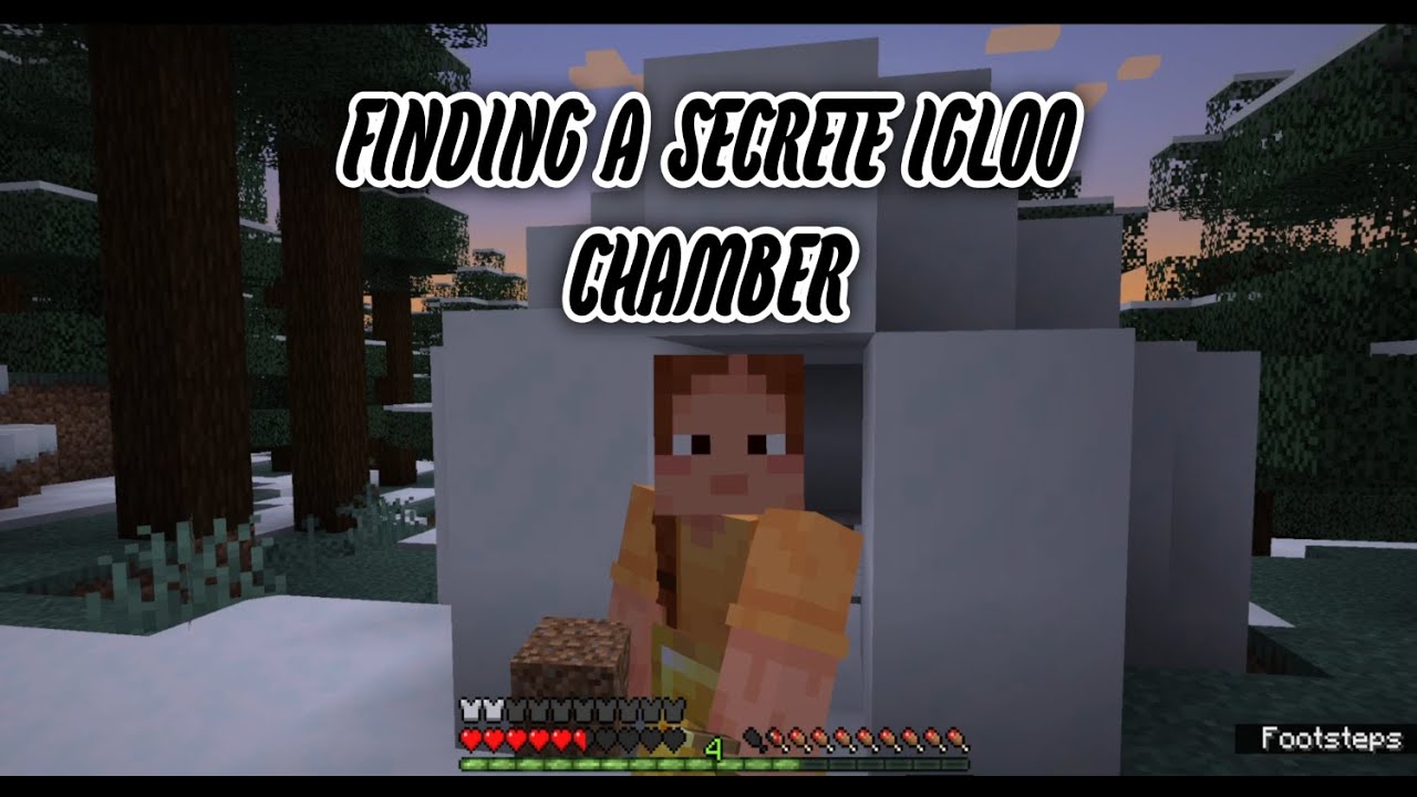 FINDING A SECRET IGLOO!?!?!? #minecraft - YouTube