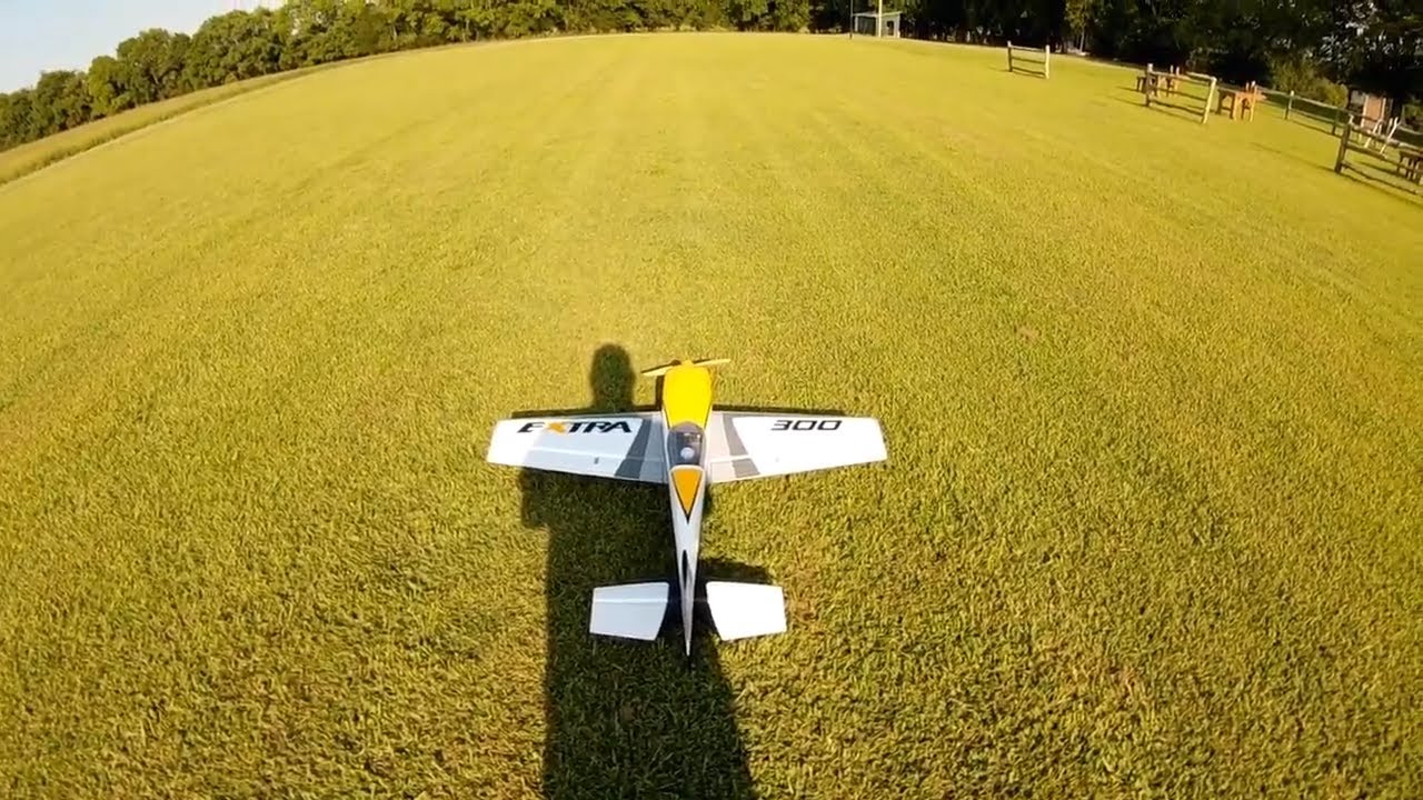New E-Flite Extra 300 3d 1.3m #1 maiden 4s flight in 1080pHD60fps - YouTube