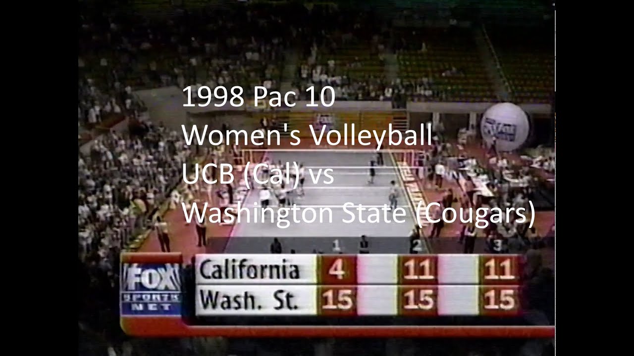 1998 Pac10 Women's Volleyball Cal (UC Berkeley) v. Cougars (Washington ...